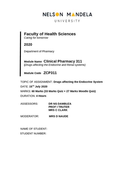 Endocrine System Formal Assessment With Answers Exams Endocrinology Docsity