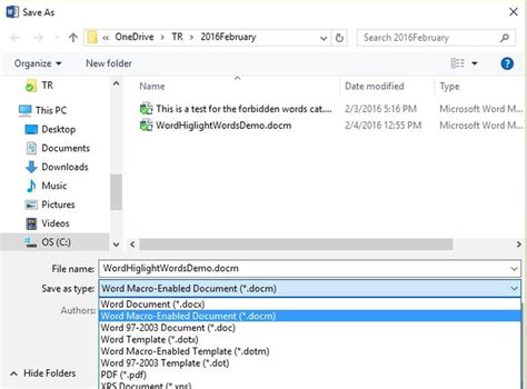 Microsoft Word Macro Enabled Template Williamson