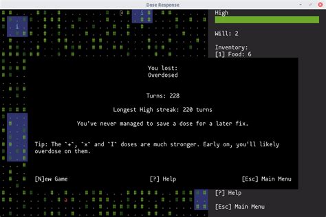 Dose Response Roguelike Game Written In Rust Released Rrust