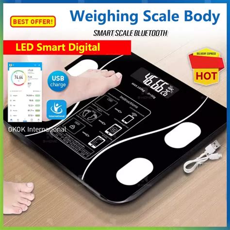 🔥hot Sale🔥 Weighing Scale Body Led Smart Digital Bluetooth Weighing Scale Body Fat Analyzer