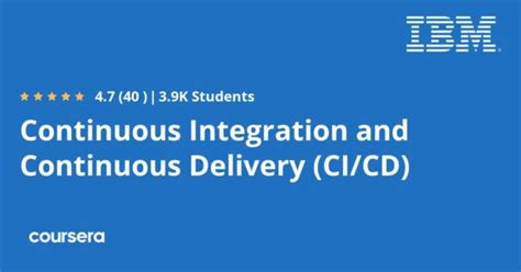 continuous integration and continuous delivery ci cd coursya