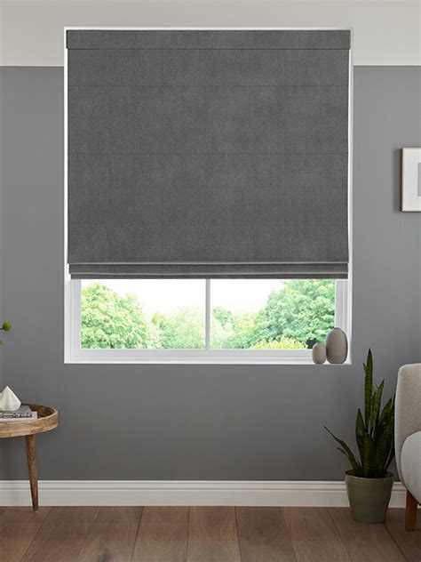 Cassandra Slate Roman Blind Greenlane Furnishings Uk