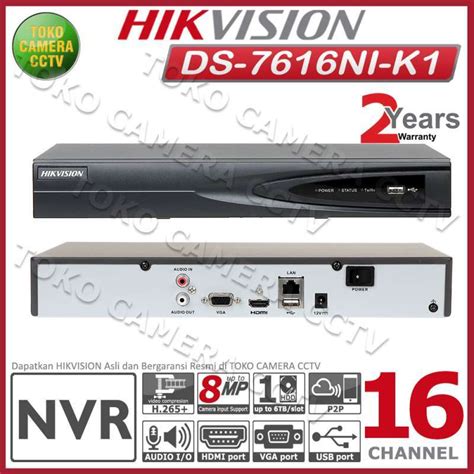 Jual NVR HIKVISION CHANNEL DS NI K NVR CH HIKVISION Di Seller TOKO CAMERA CCTV Tanah