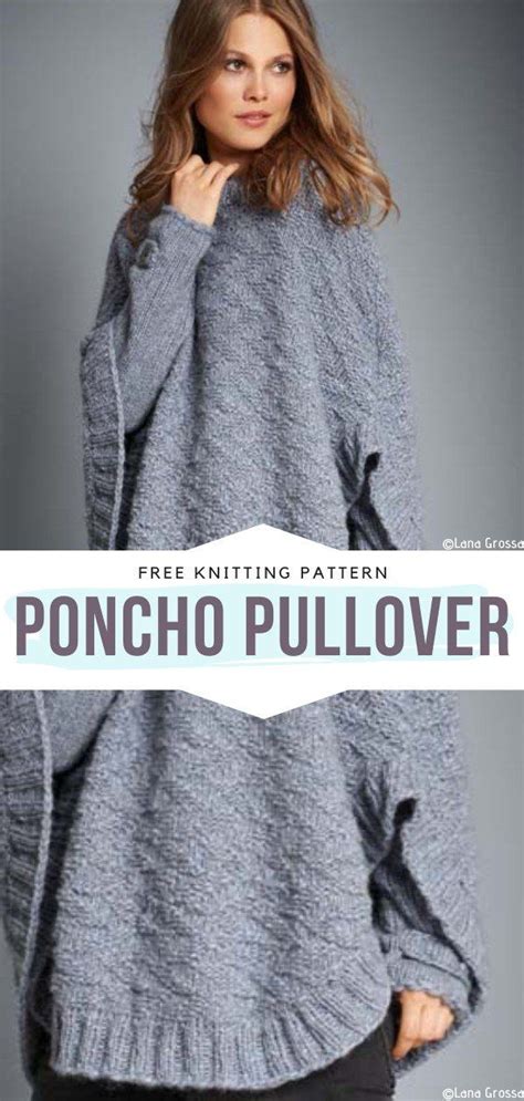 Poncho Knitting Patterns Women Knitted Poncho Patterns Free Easy