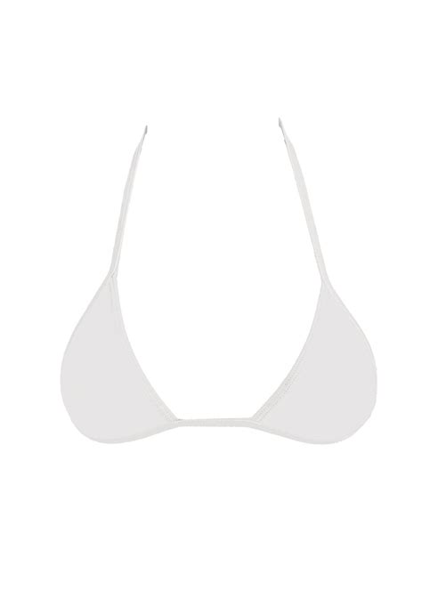 008 Micro Bikini Top White Tinye Swimwear