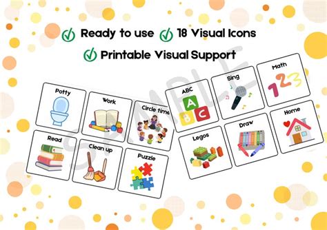 First Then Board Printable Aba Visual Supports Bundle 18 Icons For