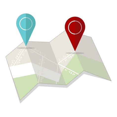 Premium Vector Flat Global Positioning System Template With Colorful