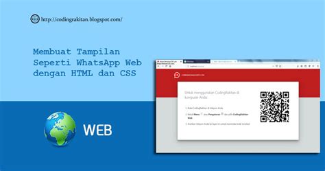 membuat tampilan seperti whatsapp web dengan html dan css ~ coding