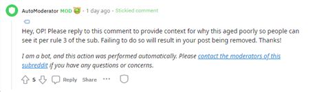 automod possibly not letting people reply r automoderator