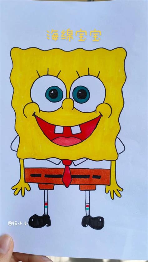 海绵宝宝简笔画简单又好画又好看简单（流行10张） 简笔画图片大全