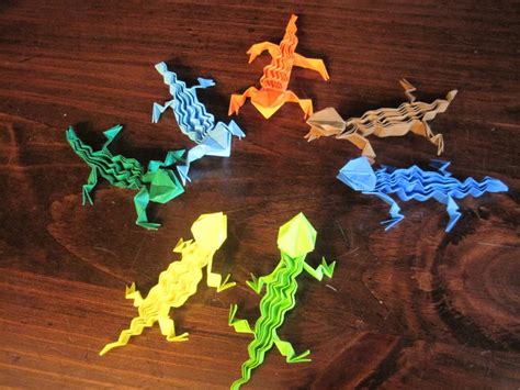 Origami Lizard Graceincrease Custom Origami Art