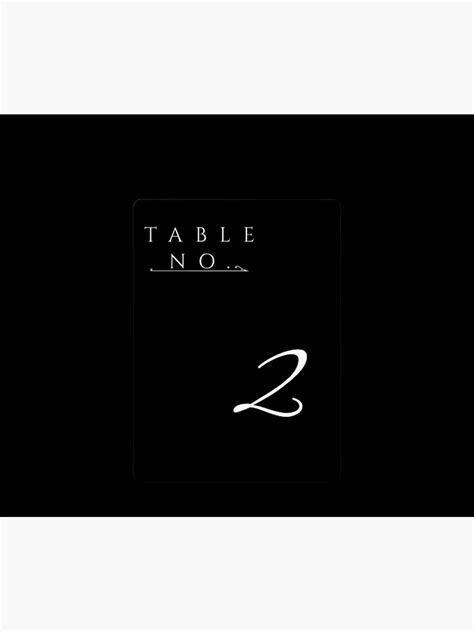 Póster Números de mesa negros clásicos tarjetas de mesa para bodas y