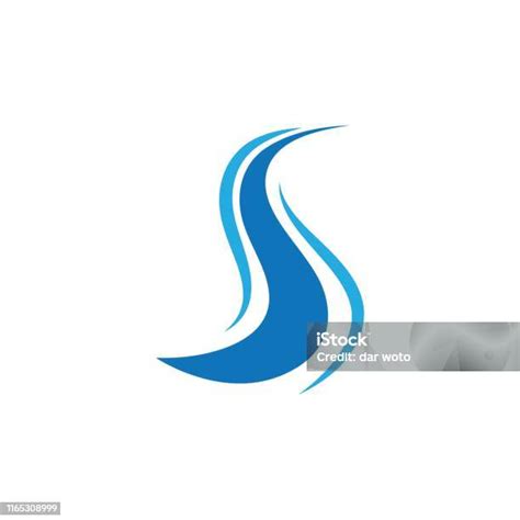 河流圖示向量插圖設計向量圖形及更多河圖片 河 瀑布 英文字母s Istock