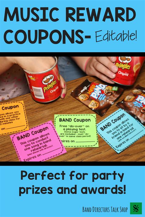 Music Reward Coupons Music Lesson Plans Elementary Music Teaching Music