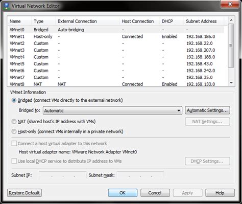 Networking Rhel6 Eth0 Not Getting Dhcp Address With Vmware Workstation Using Bridged Adapter