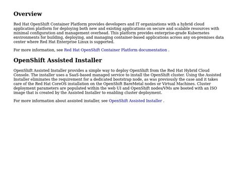 Red Hat Openshift Overview Red Hat Openshift On Vmware Vsphere