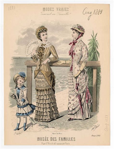 Women 1881 Plate 040 Fashion Illustration Vintage Fashion Plates