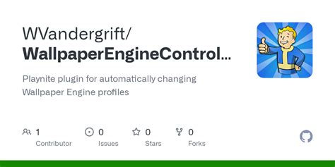 GitHub WVandergrift WallpaperEngineController Playnite Plugin For
