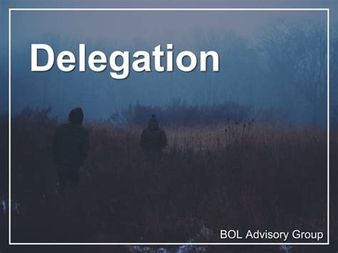 Delegation Ppt
