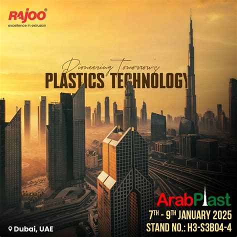 Rajooengineers Arabplast Dubai Innovationinextrusion Sustainableengineering Rajoo