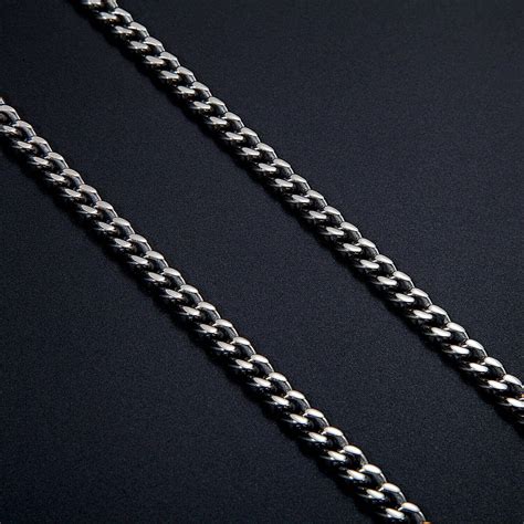 Titanium Curb Chain Necklace Kranite