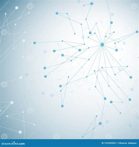 Geometric Pattern With Connected Lines And Dots Vector Illustration Stock Vector Illustration