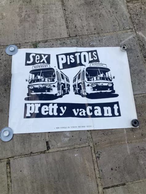 Original 1977 Jamie Reid Designed Sex Pistols Pretty Vacant Promo