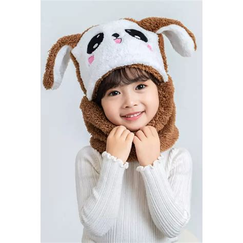 Caciula Pentru Copii Tip Cagula Model Iepuras Vesel M2 5 12 Ani Maro Efayn Emag Ro