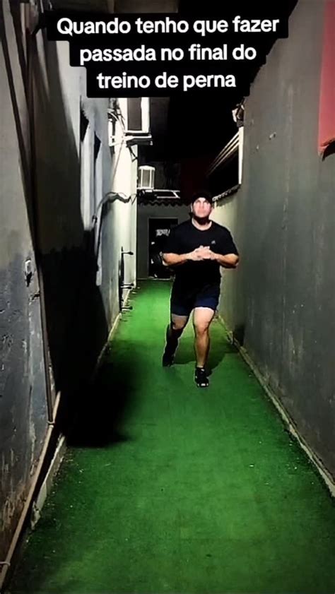 Quando vc tem q fazer passada no final do treino de pernas é