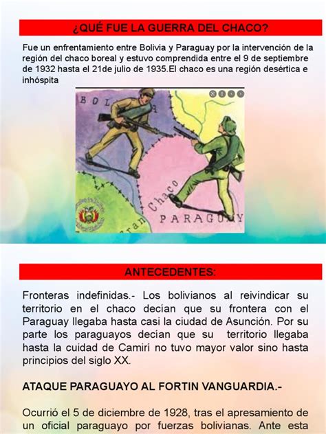 Exposicion Guerra Del Chaco Pdf Bolivia Paraguay