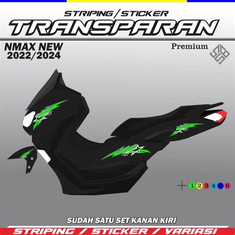 Uv Transparent Striping STICKER NMAX 155 New VVA Simple List NMAX 2020