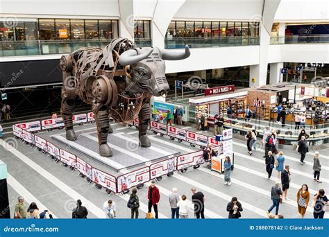 Ozzy The Mechanical Bull At Birmingham New Street Train Station