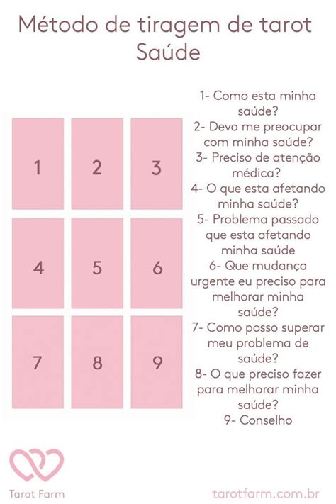 Método De Tiragem De Tarot Saúde Witch Tarot Tarot Tarot Tips