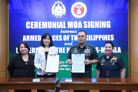 Afp Up Manila Forge Partnership For Training Cooperation