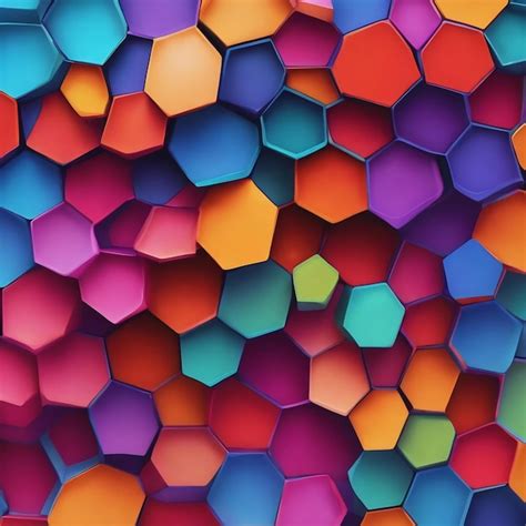 Premium Ai Image Voronoi Noise Texture Colorful Wallpaper And