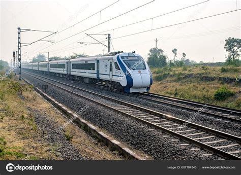 Pune India November 2023 Solapur Mumbai Vande Bharat Express Train