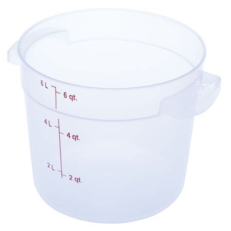 Carlisle StorPlus Round Food Storage Container Qt Dia X H
