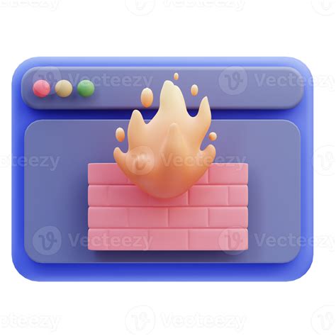 3d Illustration Internet Security Firewall 17051835 Png