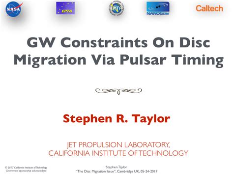 Gw Constraints On Disc Migration Via Pulsar Timing Speaker Deck