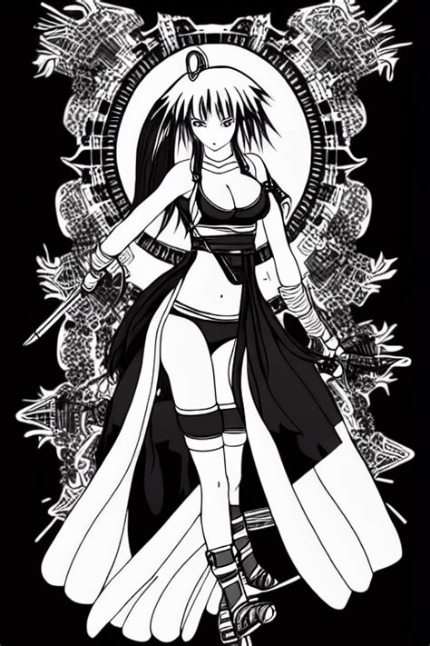Pagina Cinematografica Da Colorare In Bianco E Nero Anime Sexy