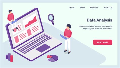 Data Analysis Business Graph And Chart With Laptop For Website Landing