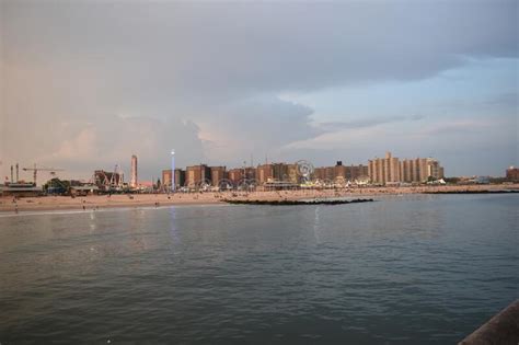 Coney Island Amusement Park And Boardwalk In Brooklyn New York City