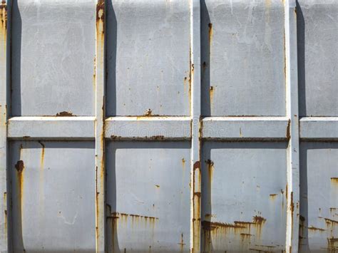 Shipping Container Rusty Exterior Texture Stock Image Image Of Light