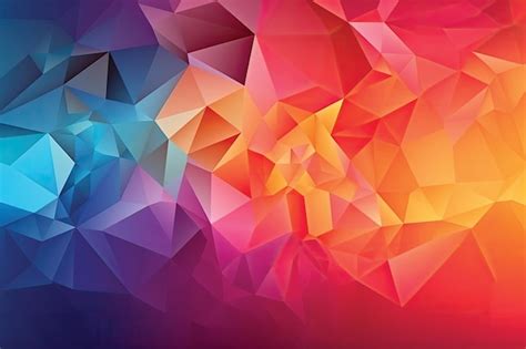 Premium Photo A Colorful Triangle Background With A Triangle Pattern