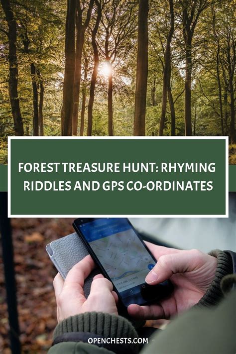 Forest Treasure Hunt Rhyming Riddles And Gps Co Ordinates Rhyming Riddles Treasure Hunt