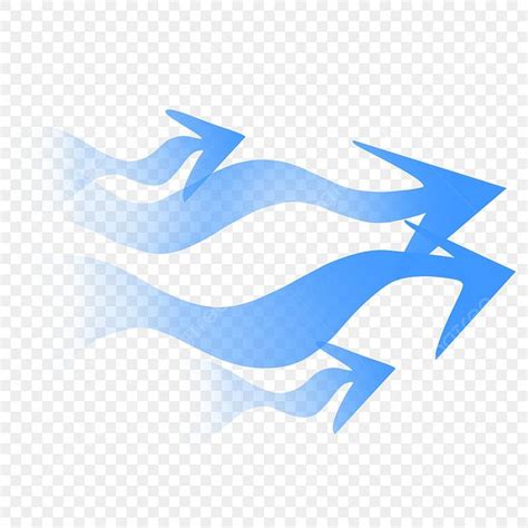 Wave Arrow Clipart Png Images Blue Wave Flow Gradient Arrow Airflow