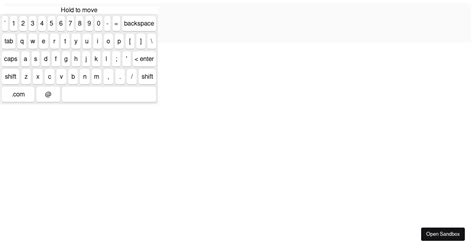 Virtual Keyboard Codesandbox