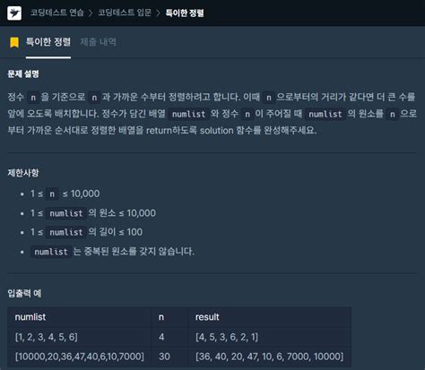 Java프로그래머스 특이한 정렬 Java프로그래머스 특이한 정렬