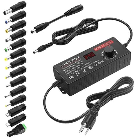 SHNITPWR Universal Power Supply Adjustable DC V V V V V V V AC Adapter Multi