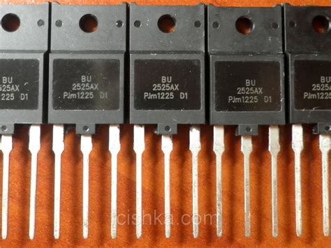 BU2525 / BU2525AX SOT399 - Выходной транзистор строчной развёртки ...